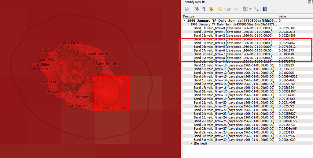 Total Rainfall from ERA5 post-processed daily statistics discrepancy for Reunion record rain ...