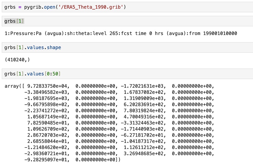 ERA5 Pressure Values on Theta Levels - C3S - Datasets and Usage - Forum