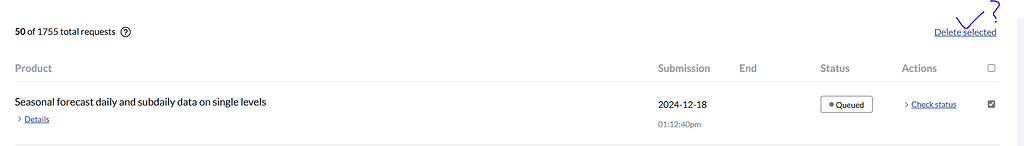 How can I cancel my request during "inprogress" status? - Datasets and Usage - Forum