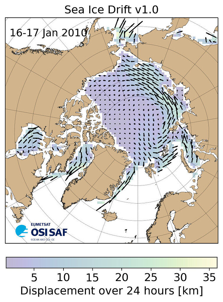 New dataset published in CDS: Sea ice drift daily gridded data derived ...